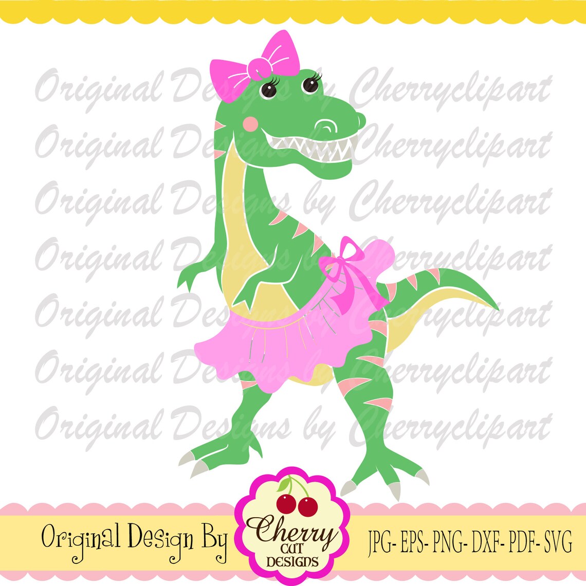 Dinosaur SVG Ballet Dress T-rex Svg Silhouette & Circut Cut - Etsy