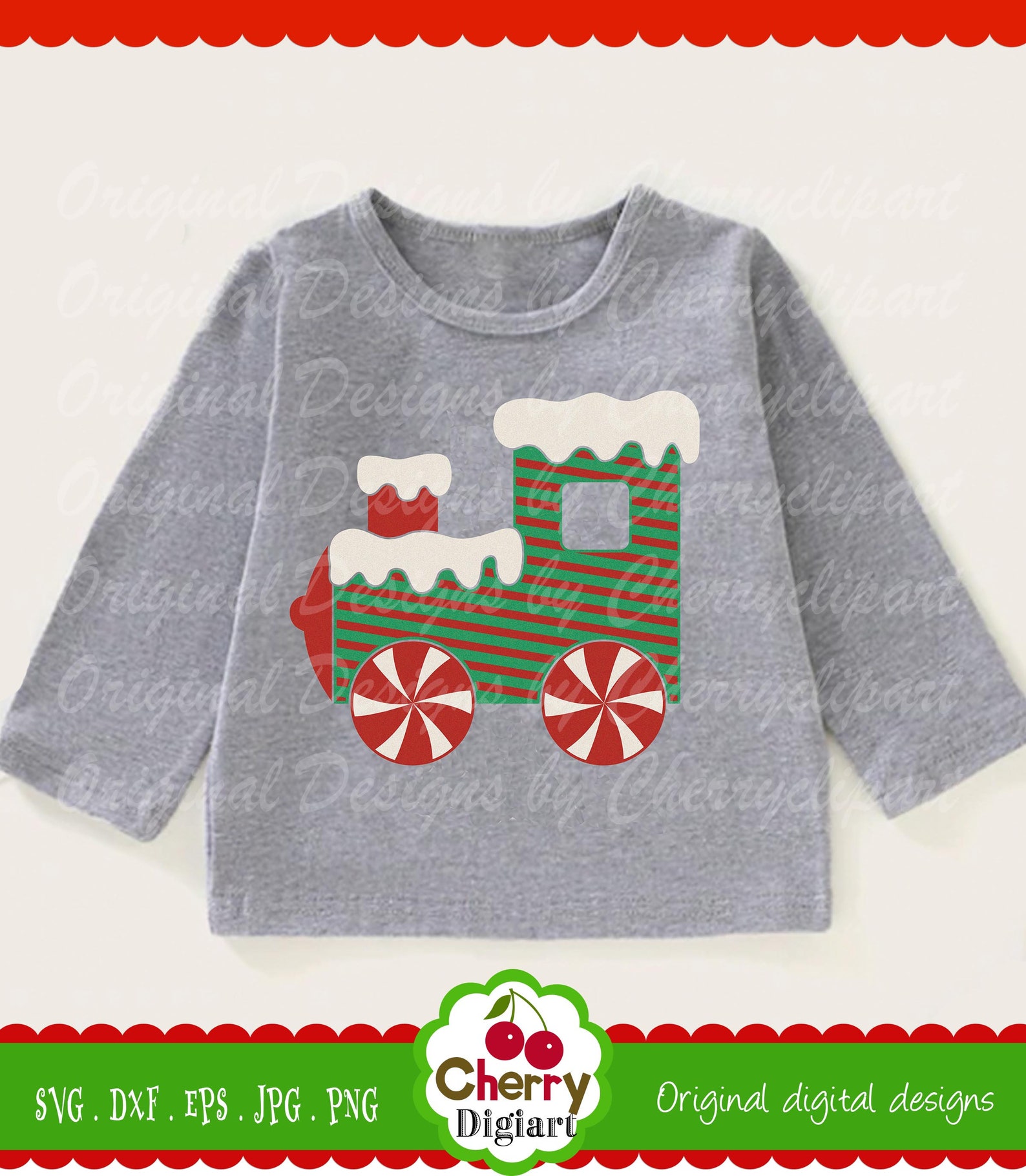 Christmas Train Svg Candy Train Svg Silhouette & Cricut Cut - Etsy
