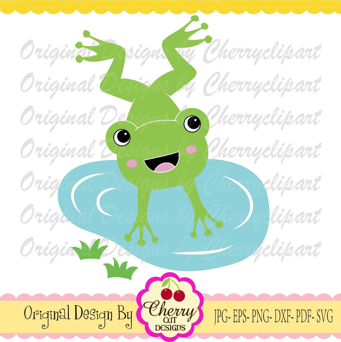 Svgdxf Cute Frog Svg Jumping Frog Svg Silhouette & Cricut - Etsy
