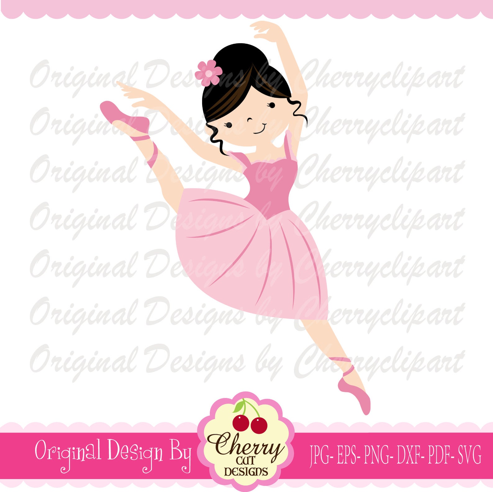 Ballerina Svg, Ballerina Girl Svg Silhouette & Cricut Cut Design ...