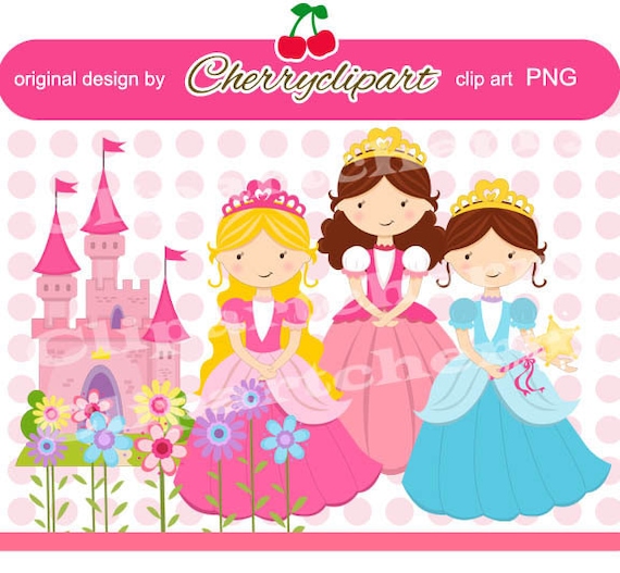 Princess Digital Clipart-personal and Commercial Use-paper - Etsy