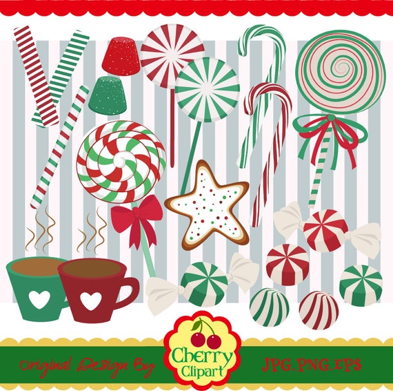 Christmas Lollipop Clip Art