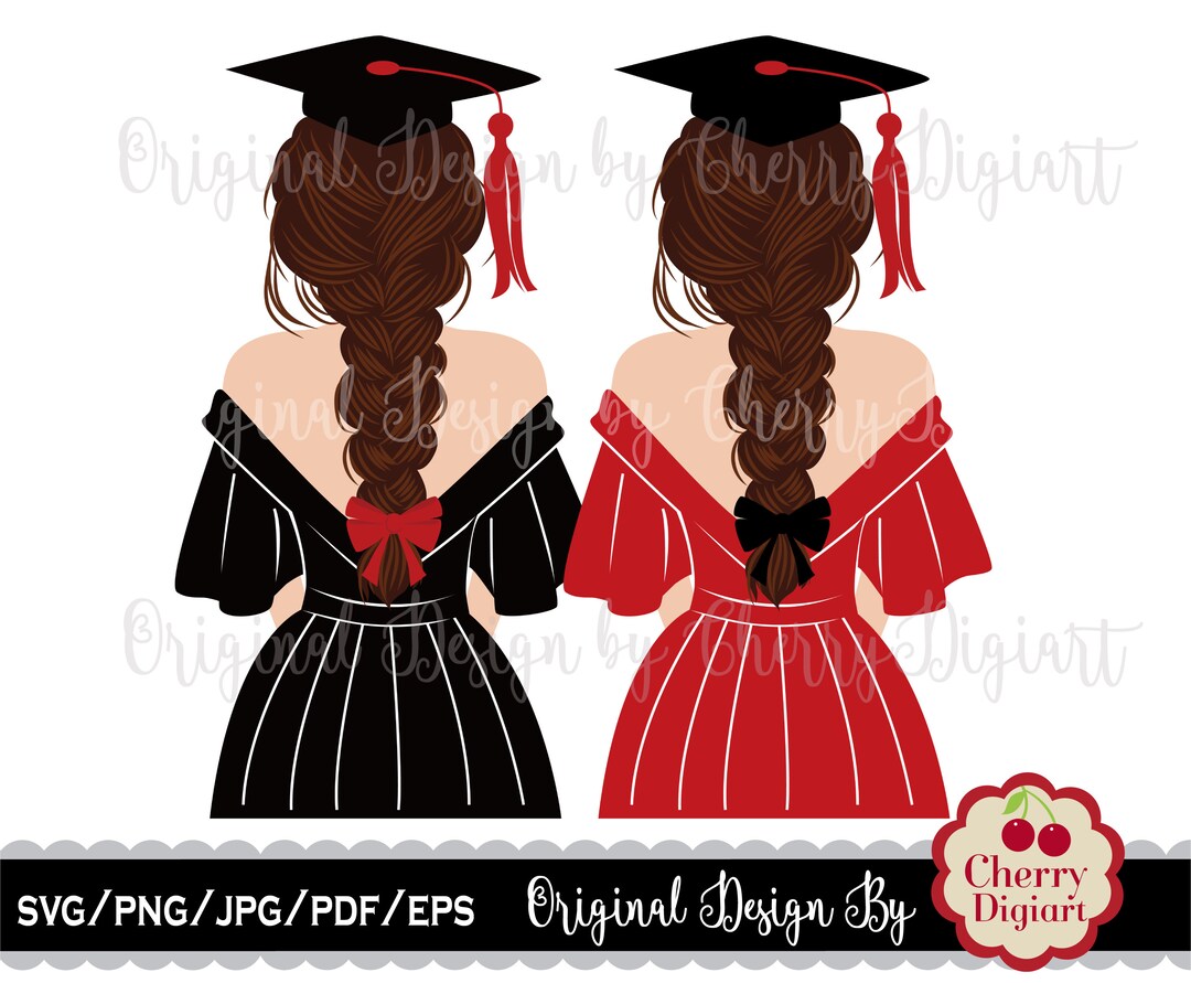 Graduation Girl Svg Png Bundle, Graduation Clipart, Graduation Cap ...