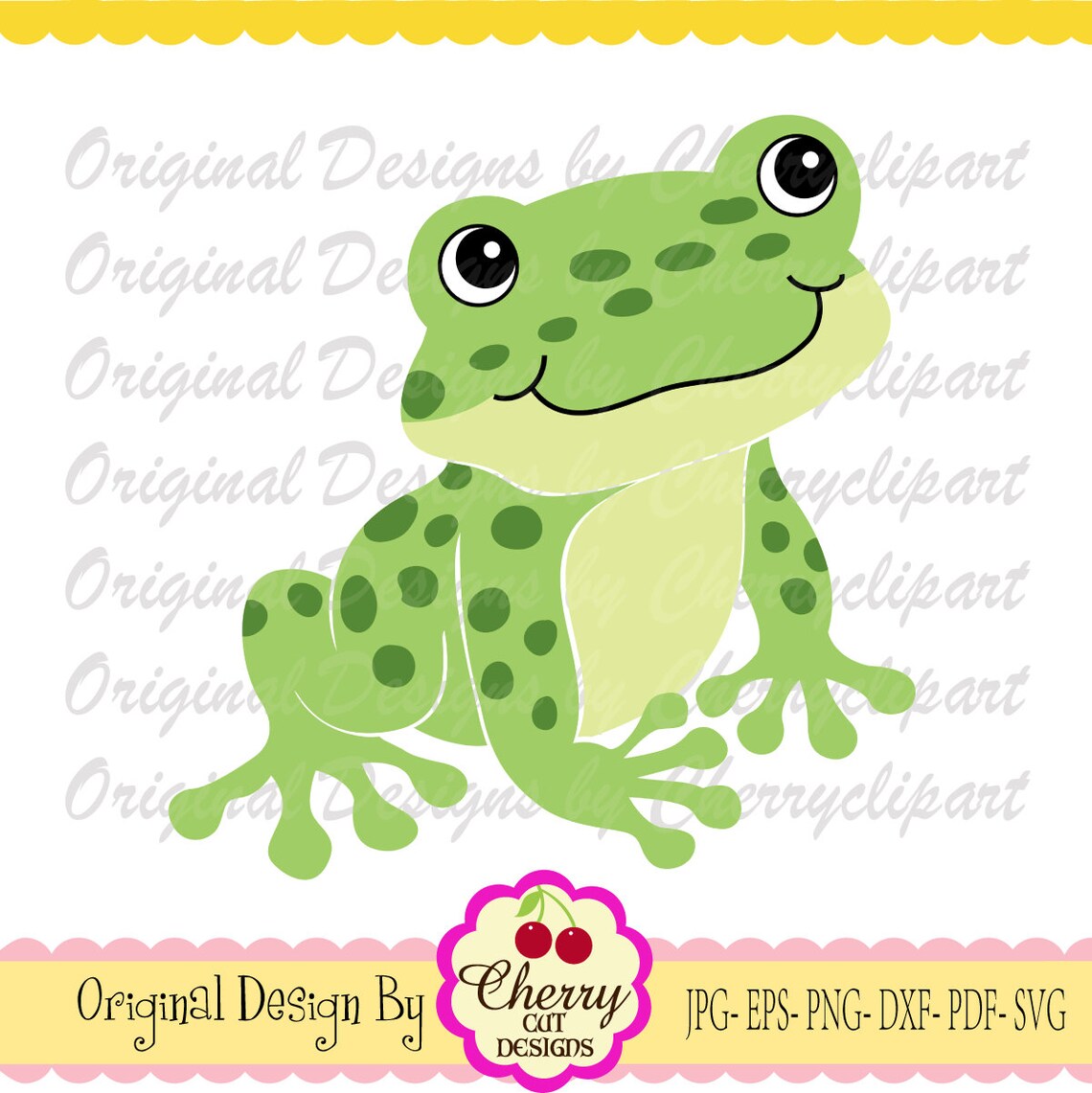 Frog Svg Frog With Flower Svg Silhouette & Circut Cut Files - Etsy