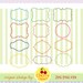 Digital Frames Clip Art Set for personal and Commercial Use-paper ...