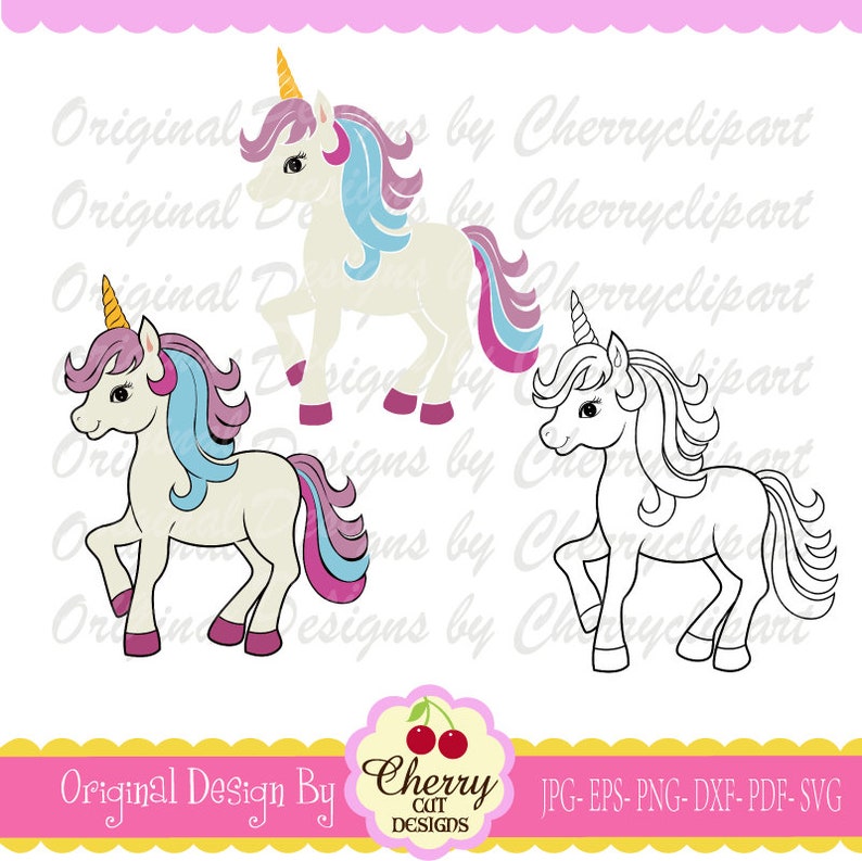 Unicorn SVG Dxfsweet Unicorn Silhouette & Cricut Cut Files - Etsy