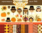 Thanksgiving Day Clipart Digital Clip Art Personal and - Etsy