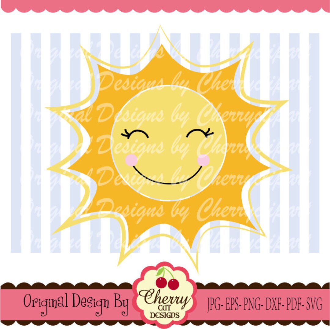 Sunshine SVG Dxf ,sun SVG Summer Svg Silhouette & Cricut Cut Files ...