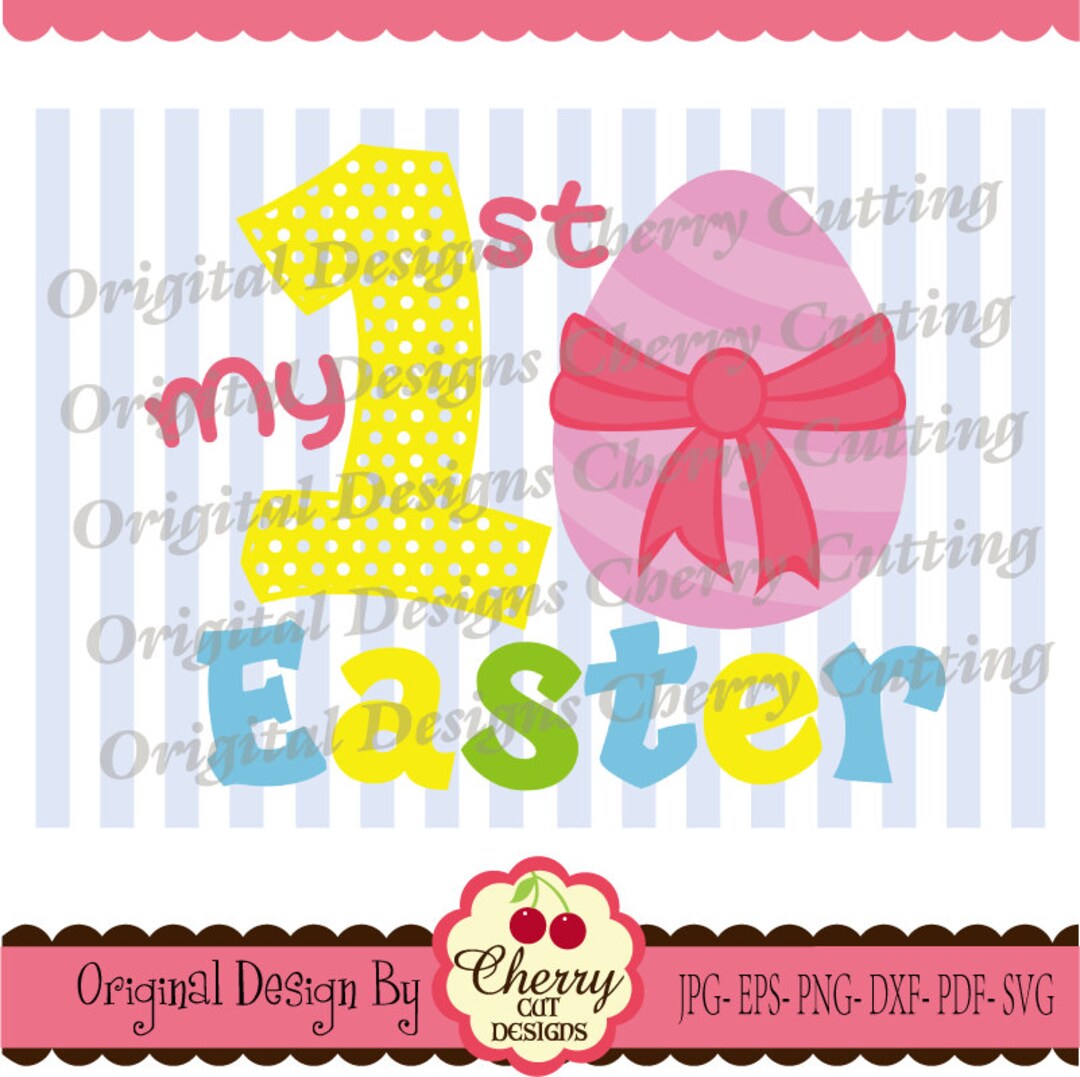 My 1st Easter With Egg My First Easter Easter Number 1 - Etsy