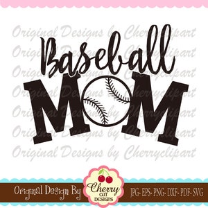 MOM Svg Dxf, Baseball MOM Svg , Baseball Svg, Mother's Day and Father's ...