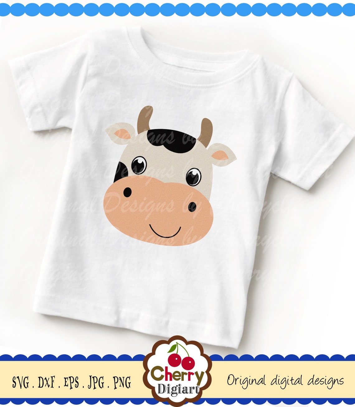 Cow Face SVG Cow Boy SVG Farm Animal Svg Silhouette and | Etsy