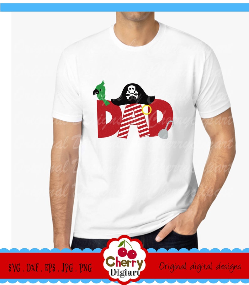 Pirate DAD Svg DAD With Pirate Hat Svg Pirate's Hat Svg - Etsy