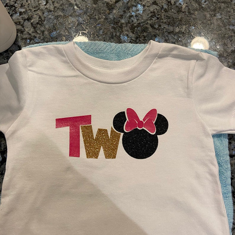 Birthday TWO Svg Minnie TWO Svg Silhouette & Cricut Cut - Etsy