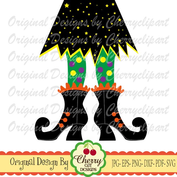 Witch Boots Svg - Etsy