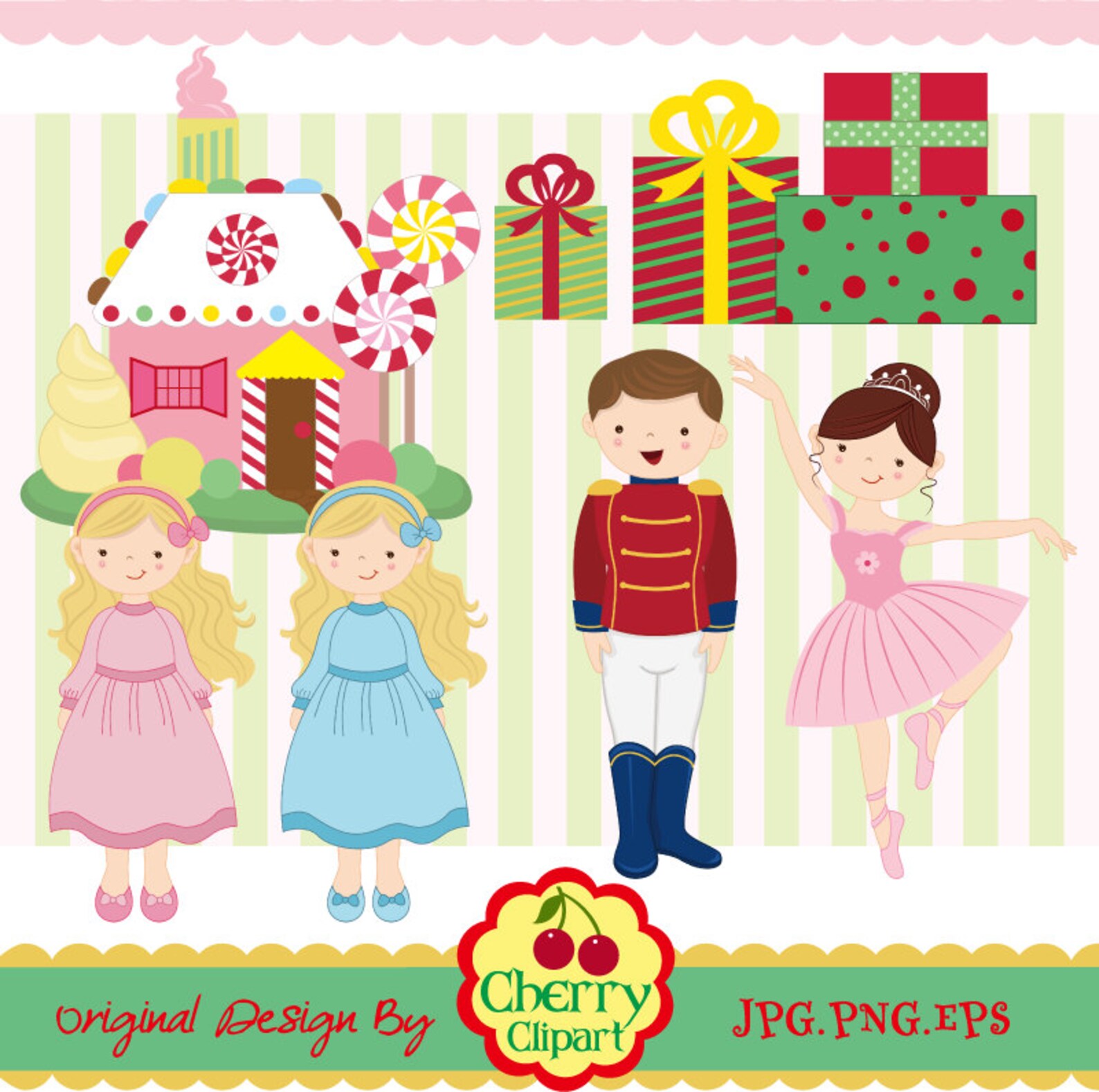 Nutcracker Ballet Digital Clipart Set christmas Digital - Etsy