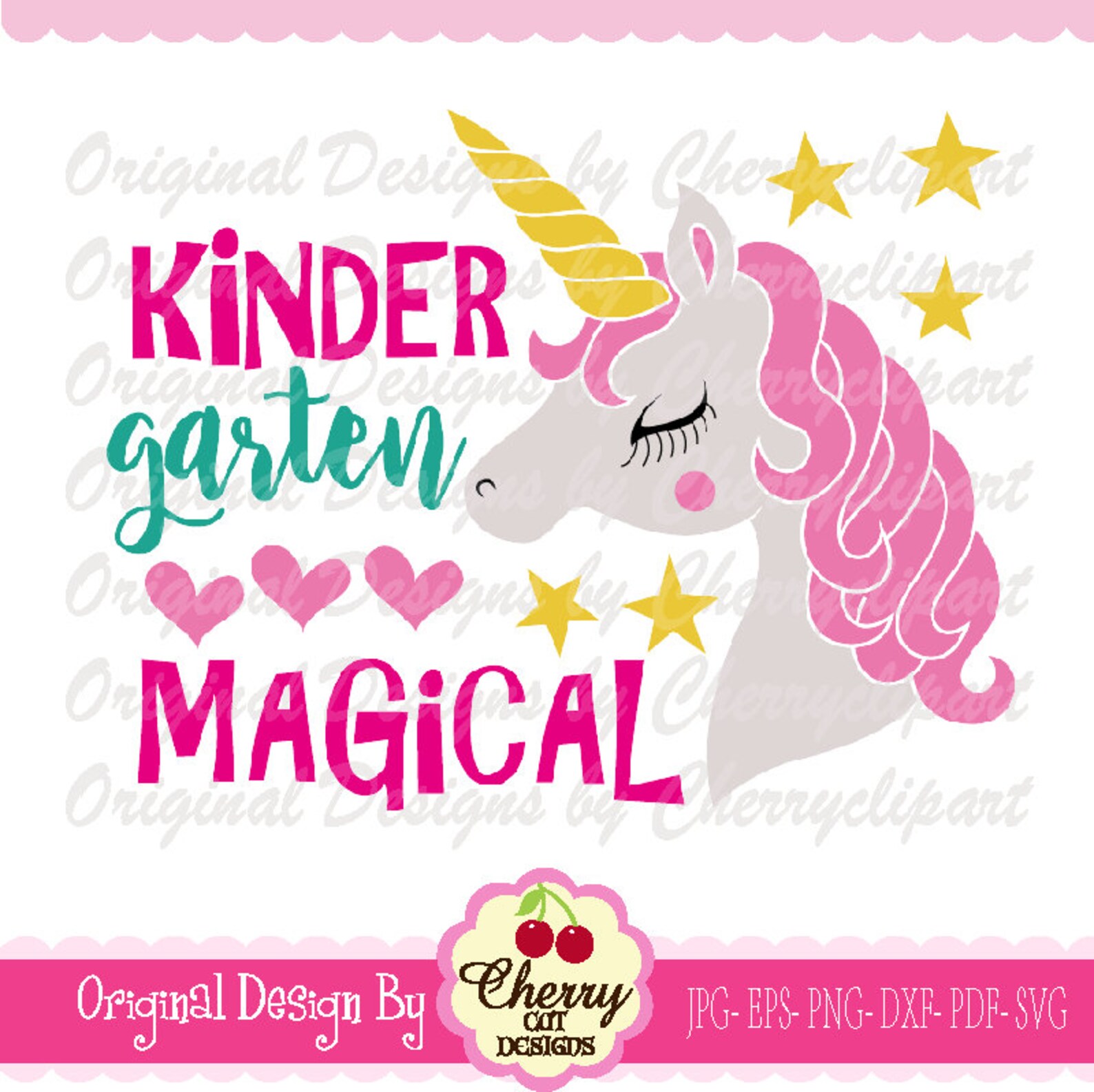 Unicorn SVG Kindergarten Magical svg Back to School svg | Etsy