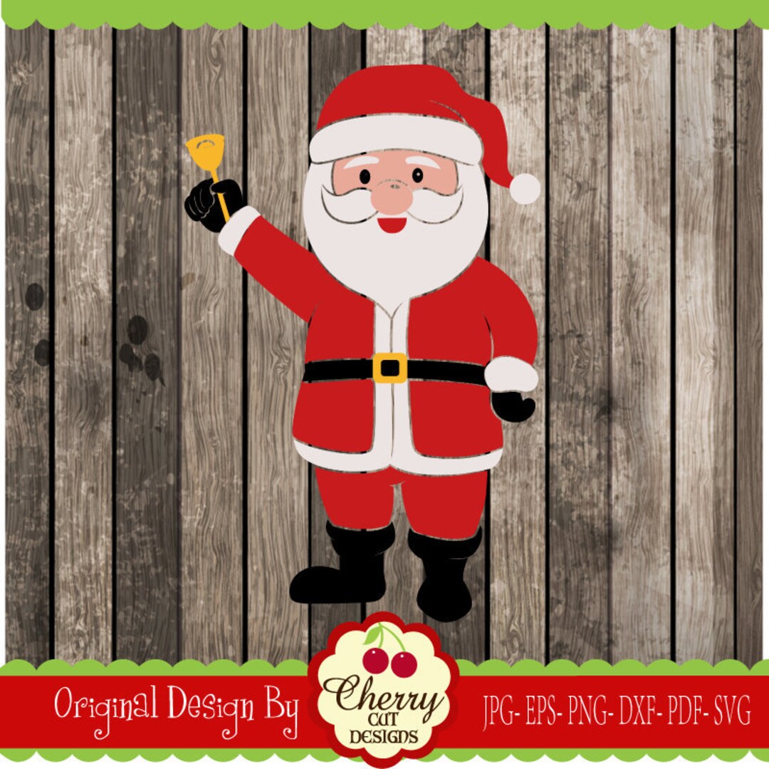 Christmas Santa Claus Svg Silhouette & Cricut Cut Files, Santa Claus ...