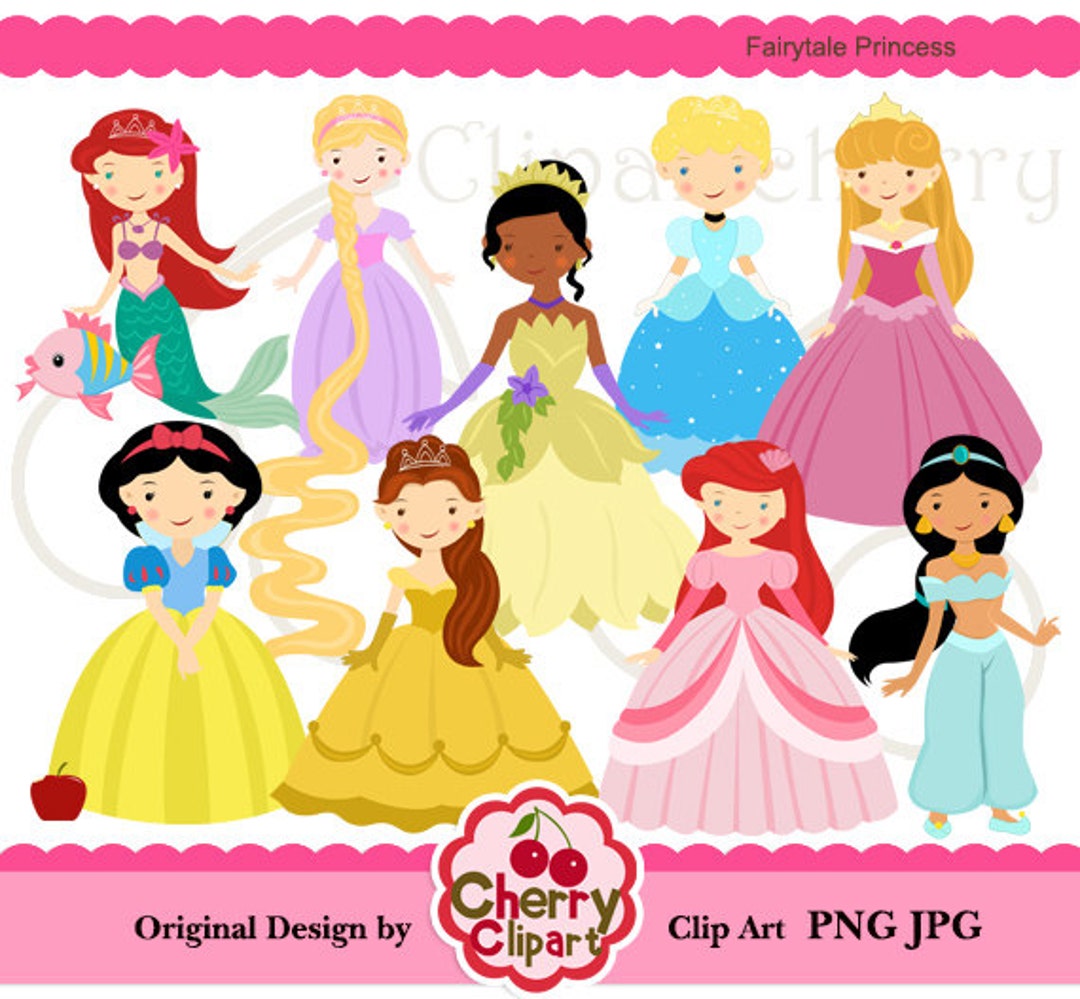 Fairytale Princess Digital Clipart Set For-personal and Commercial Use ...