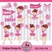 Pink Cheerleader Digital Clipart Set SPORTS02 personal and Commercial ...