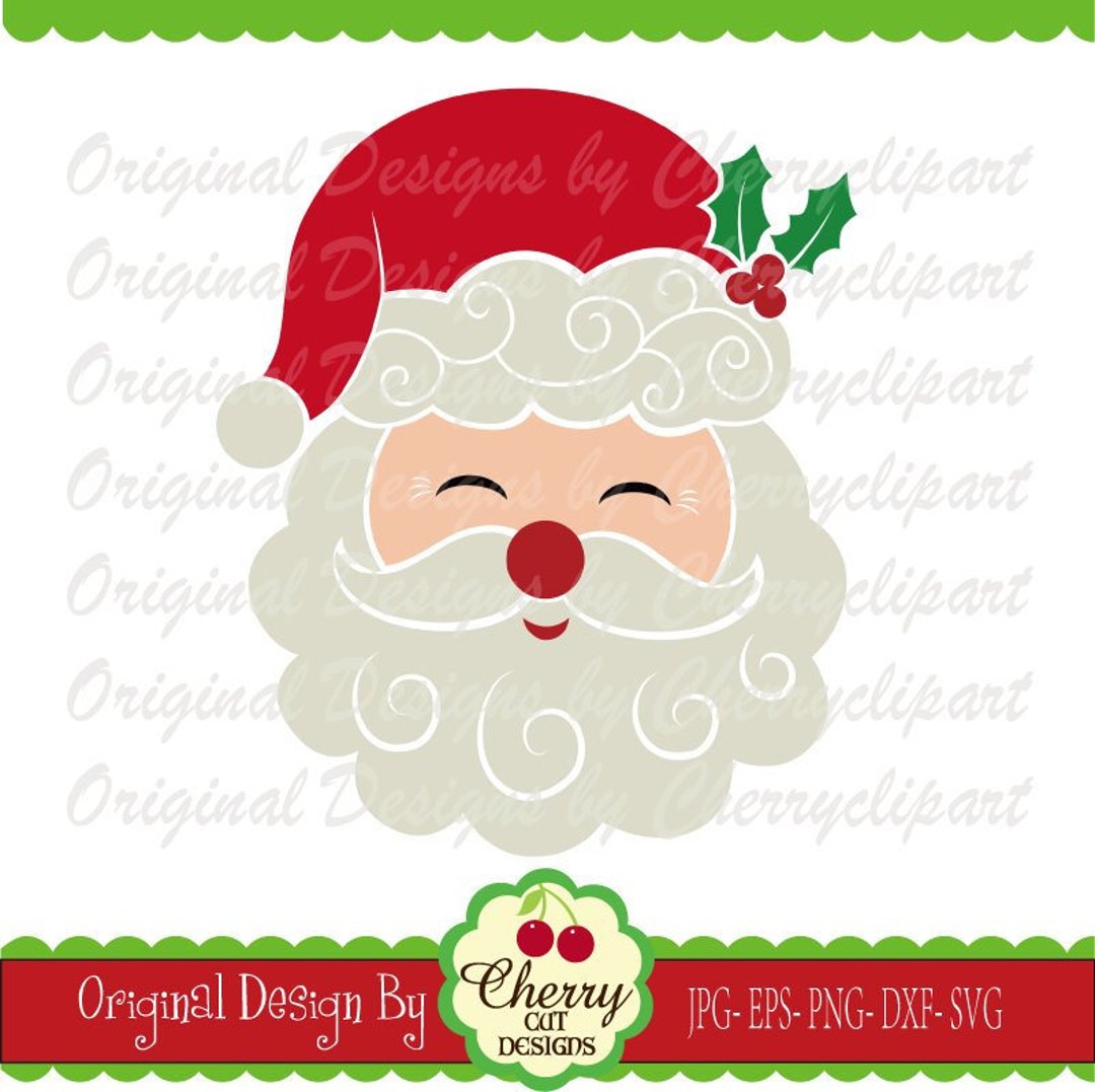 Christmas Santa Claus Cut Files, SVG, DXF, Cricut, Silhouette (digital ...