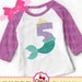 Mermaid Tail Number 5 SVG Dxf ,mermaid SVG Silhouette and Cricut Cut ...