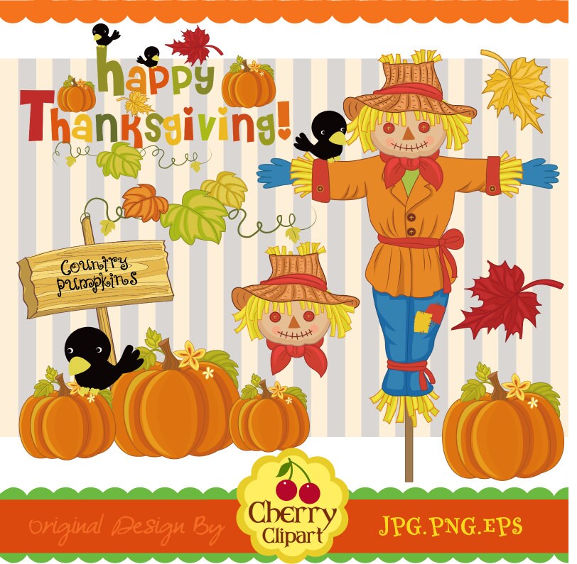 ThanksgivingHarvest Clip ArtAutumn Clip ArtHappy | Etsy