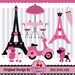 Paris Element Digital Clipart Set 2- Digital Matching Papers -personal ...