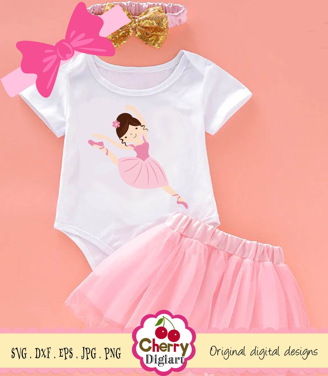 Ballerina Svg, Ballerina Girl Svg Silhouette & Cricut Cut Design ...
