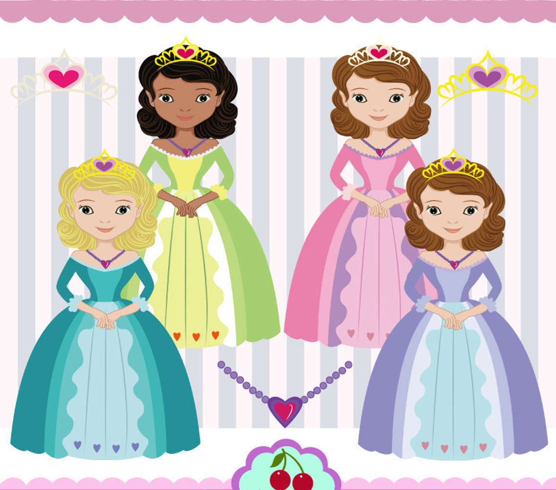 Princess Digital Clipart Set For-personal and Commercial - Etsy