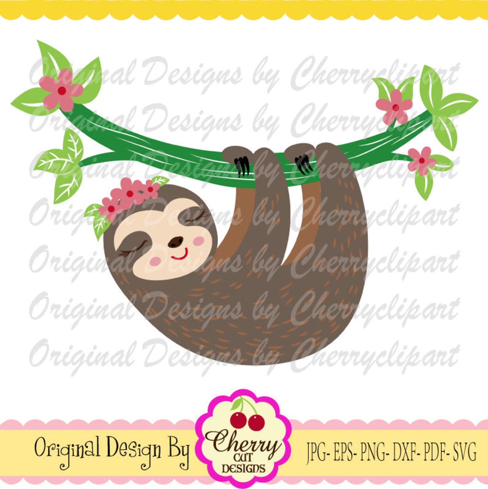 Sloth Svg Sweet Sloth Sleepy Sloth Svg Animal Svg | Etsy