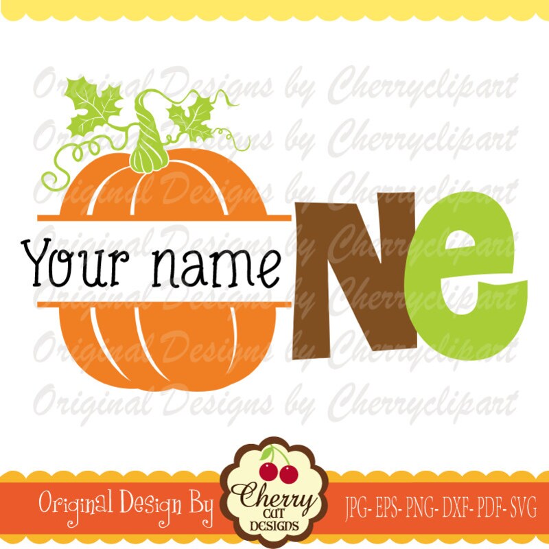 One Pumpkin Svg File - Etsy