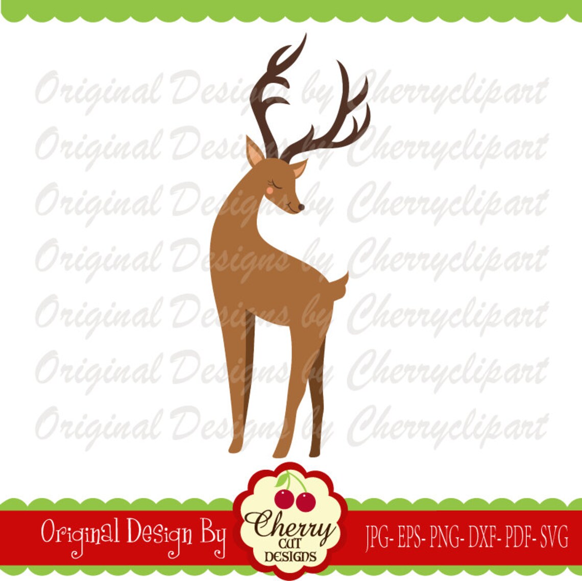 Christmas Reindeer SVGChristmas party svg Silhouette & Cricut | Etsy