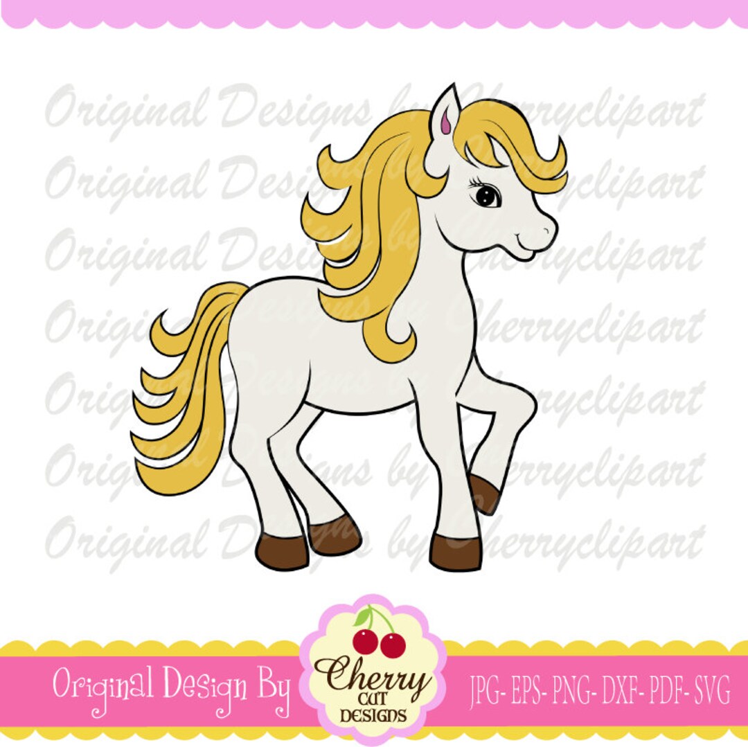 Pony SVG Dxf,sweet Ponysvg, Animal Svg Silhouette & Cricut Cut Files ...