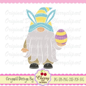 Easter Gnome Svg Spring Gnome Svg Gnome With Egg Svg - Etsy