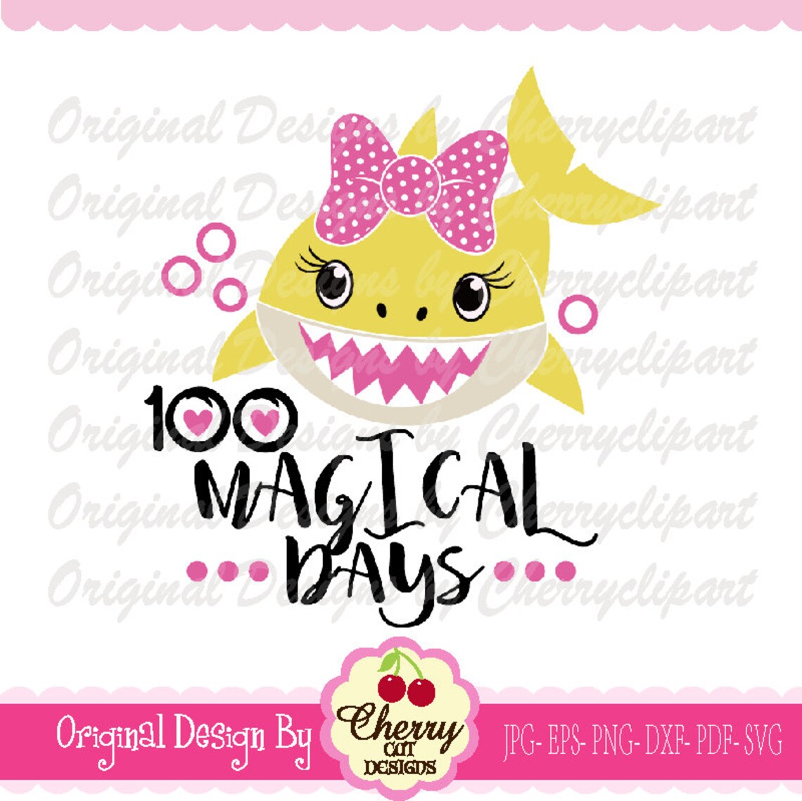 100 Magical Days Svg Baby Shark SVG Back to School SVG - Etsy