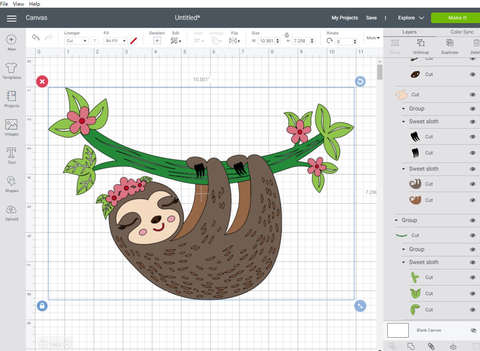 Sloth Svg Sweet Sloth Sleepy Sloth Svg Animal Svg | Etsy