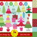 Christmas Funky Trees Digital Clip Art and Digital Papers-personal and ...