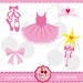 Little Ballerina Digital Clipart Set for personal and Commercial Use ...