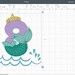 Mermaid Tail Number 8 SVG Dxf ,mermaid SVG Silhouette and Cricut Cut ...