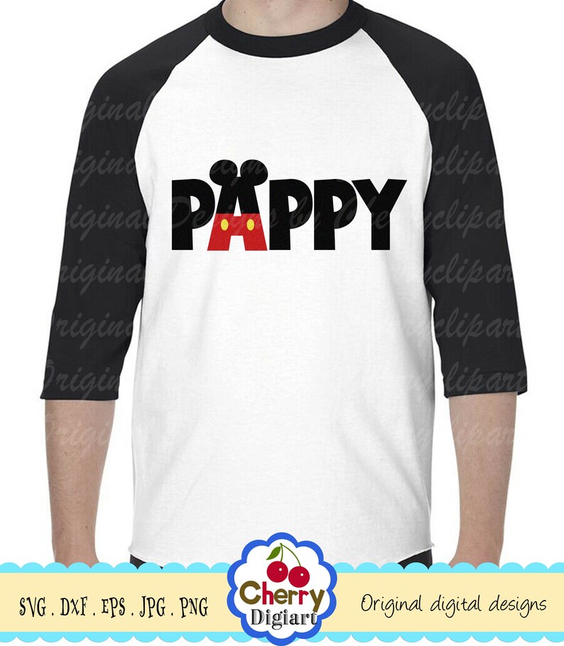 PAPPY Svg Mickey Pappy Family Svg Mother's Day and - Etsy