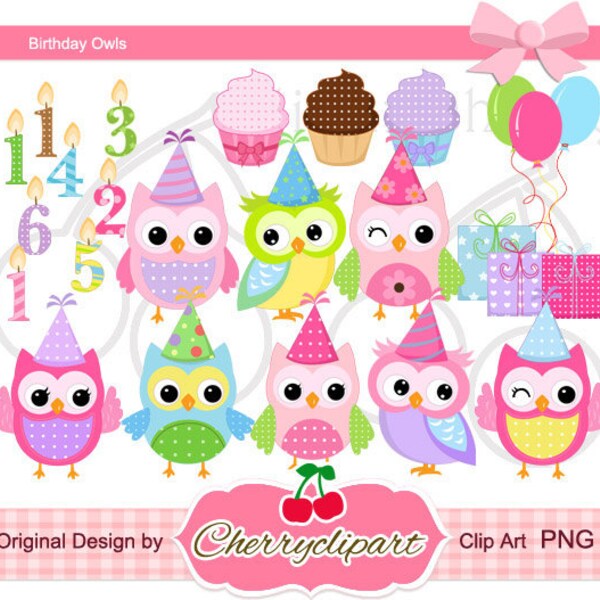 Birthday Party Monkeys Digital Clipart Set For-personal and Commercial ...