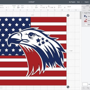 4th of July Eagle Patriotic Svg, USA Eagle Svg, American Flag Svg ...