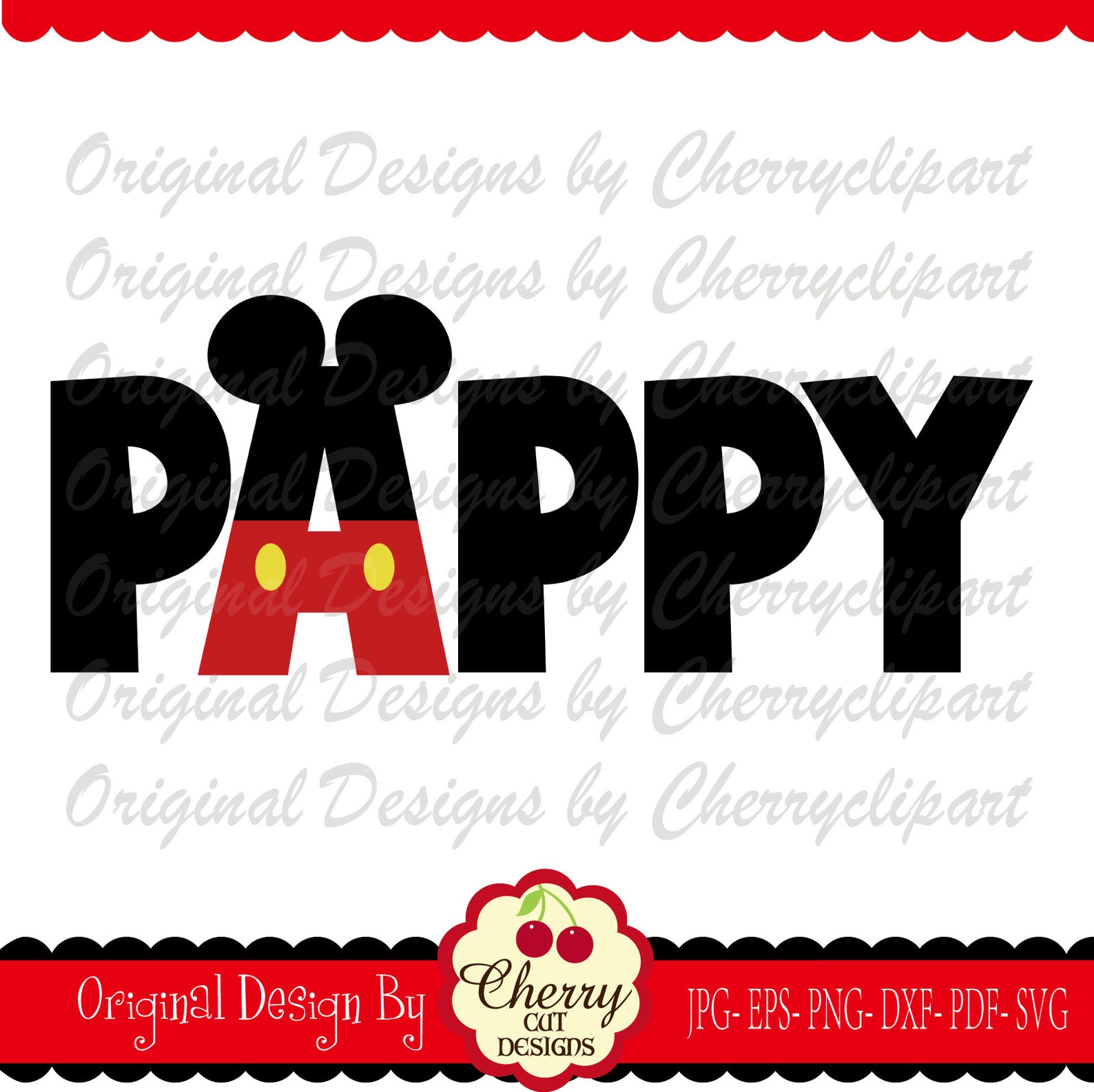 PAPPY Svg Mickey Pappy Family Svg Mother's Day and - Etsy