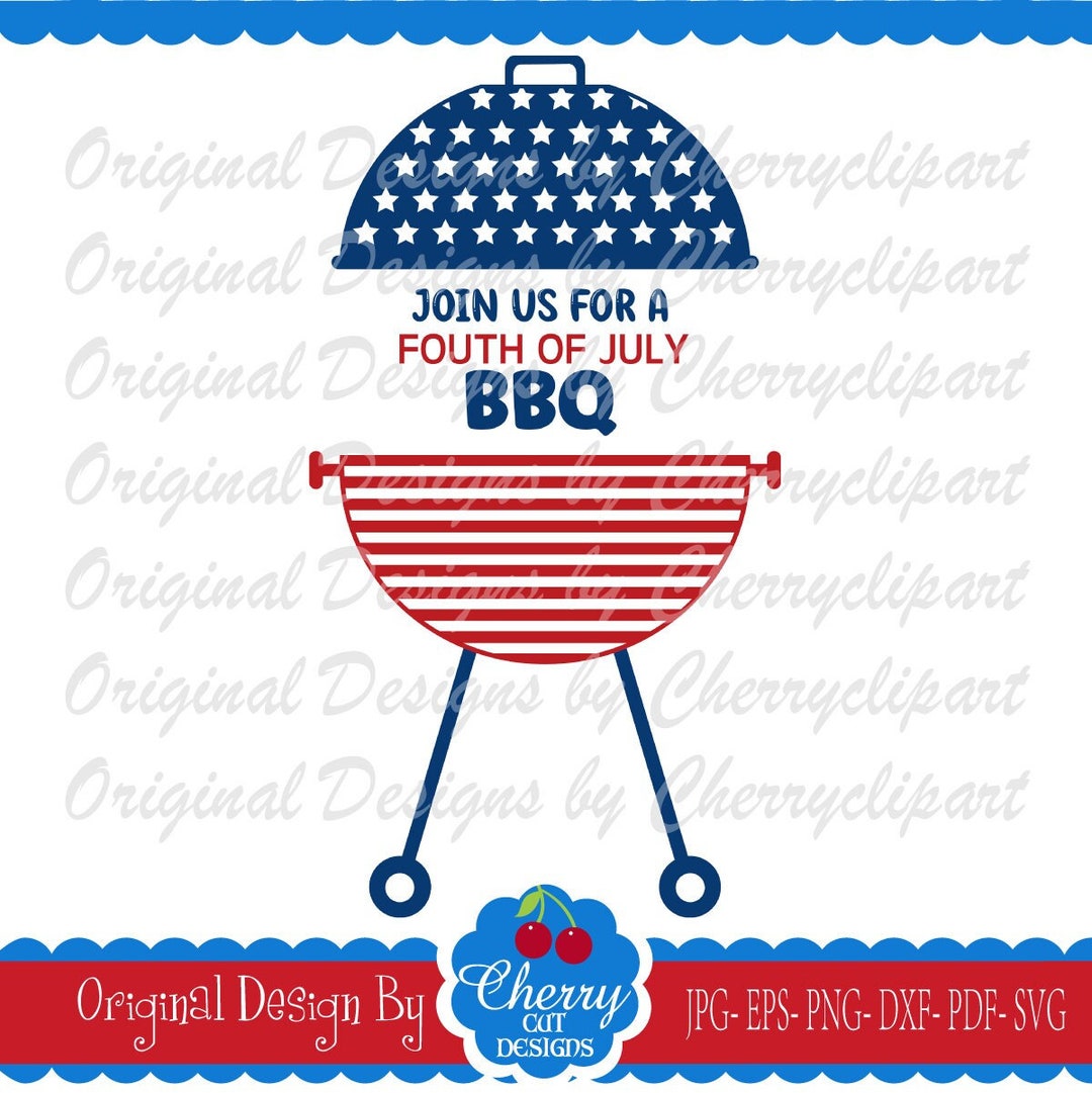 4th of July BBQ Party Svg Barbecue Party Baby Invitation - Etsy