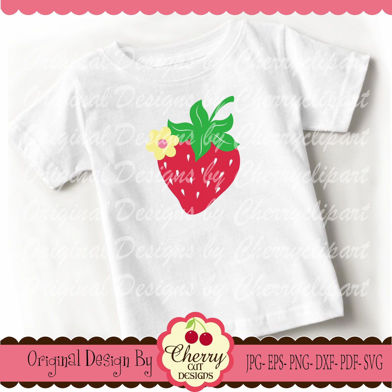 Strawberry SVG DXF Fruit Svg Dxf Silhouette & Cricut Cut - Etsy