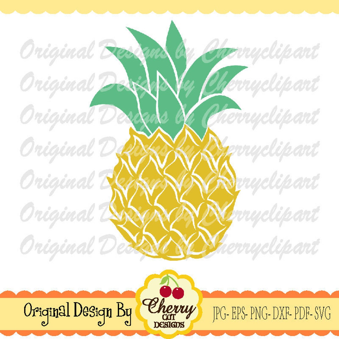 Pineapple SVG Dxf Summer Svg Fruit Svg Silhouette & Cricut - Etsy