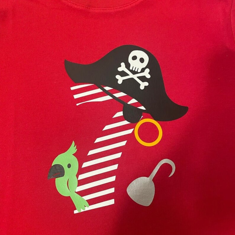 Pirate Number 7 Birthday Number 7 Svg Pirate's Hat - Etsy
