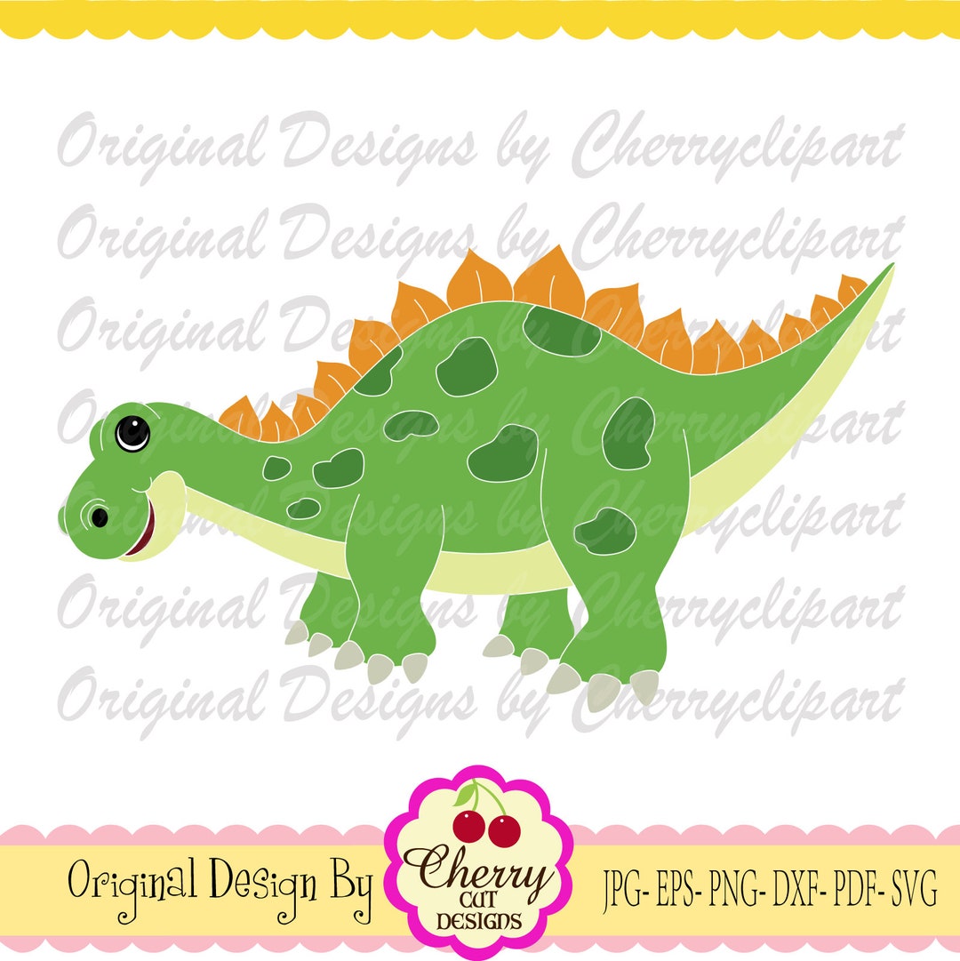 Dinosaur Svg, Stegosaurus Svg, Animal Svg Silhouette & Circut Cut ...