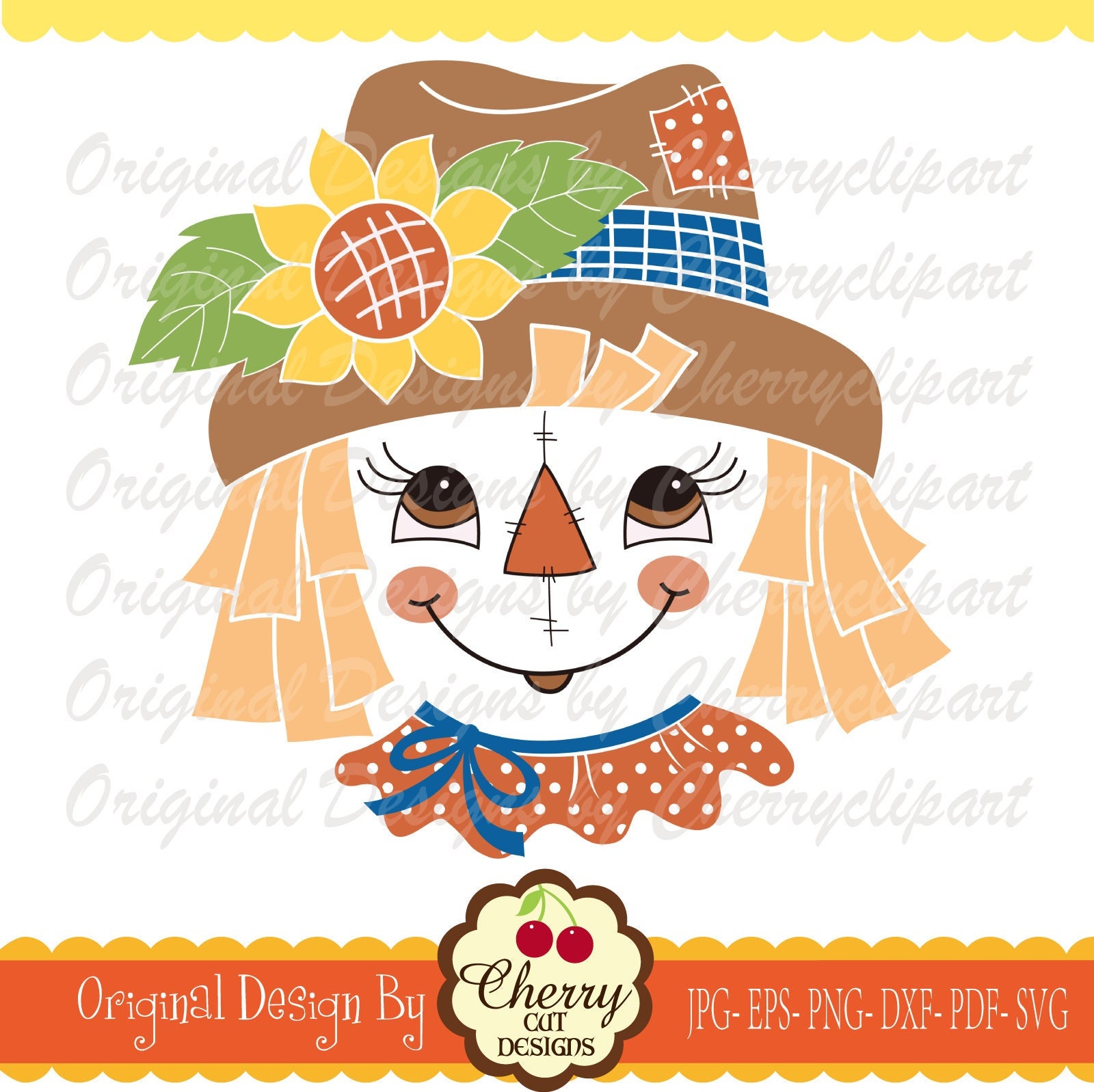 Scarecrow Face Clip Art