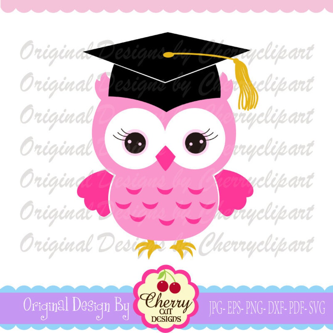 Graduation Owl SVG DXF Graduation Cap Svg Silhouette & Cricut - Etsy